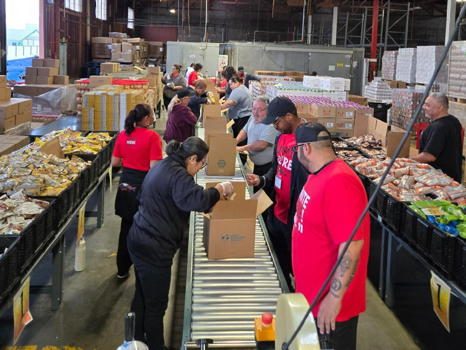Thanksgiving Food Box Assembly - UNITE HERE Local 11