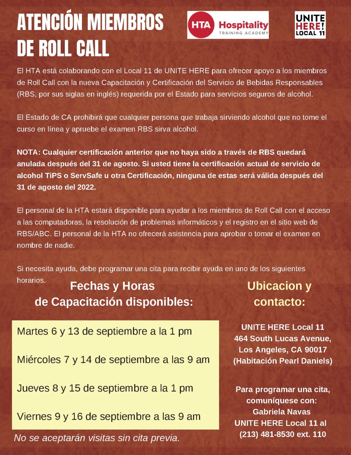 Attention Roll Call Members! // ¡Atención Miembros de Roll Call ...