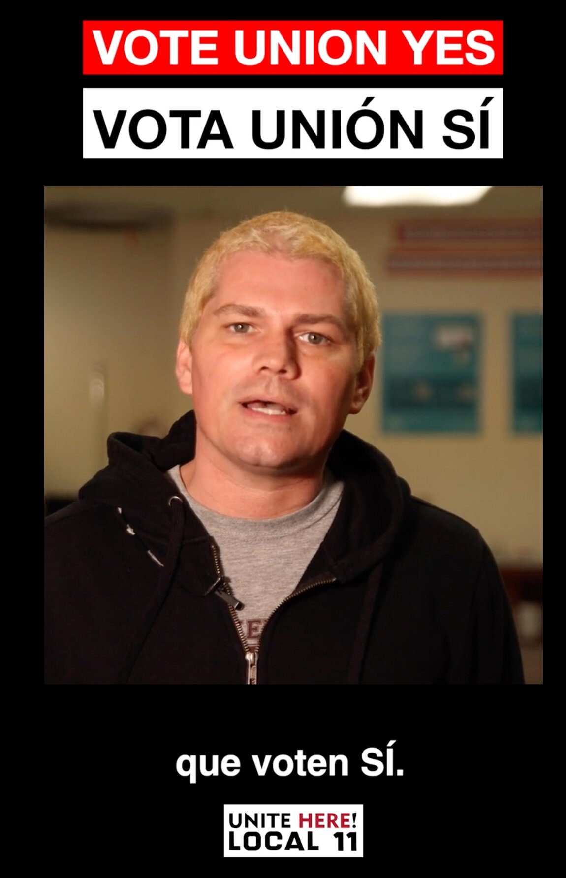 Justin Keith is voting UNION YES - UNITE HERE Local 11