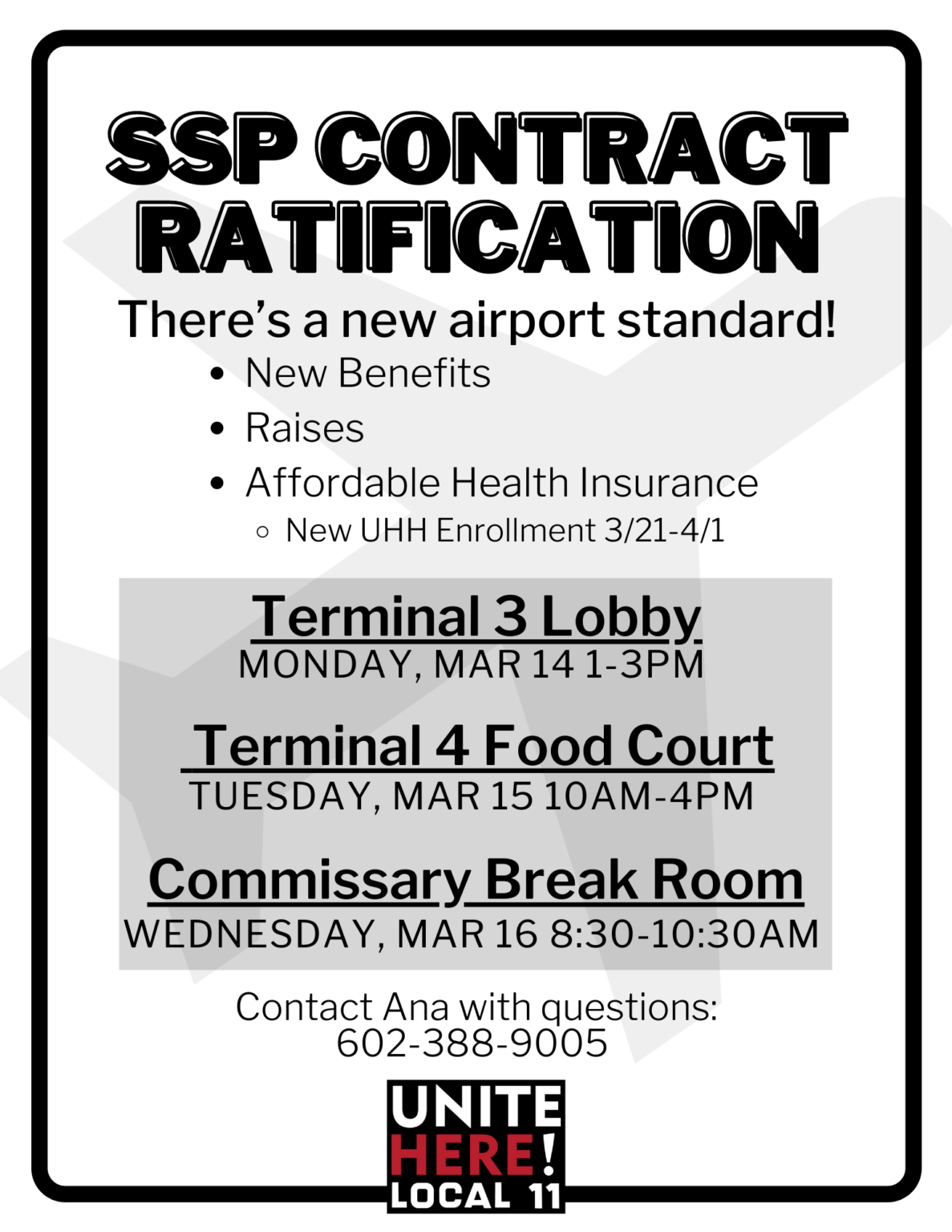 SSP Ratification - March 2022 - UNITE HERE Local 11