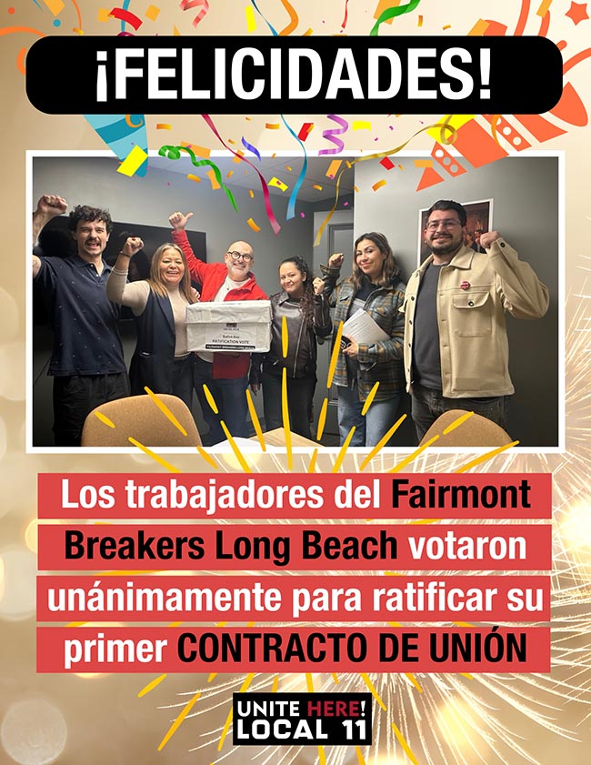 BIENVENIDOS A LA UNIÓN TRABAJADORES DEL HOTEL FAIRMONT BREAKERS - UNITE ...